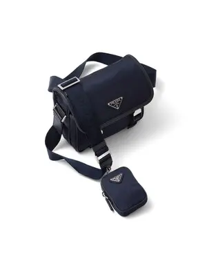 Prada Re-nylon And Saffiano Leather Shoulder Bag