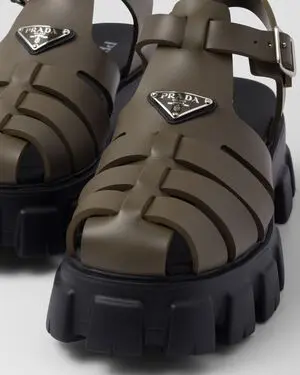 Prada Monolith Rubber Sandals