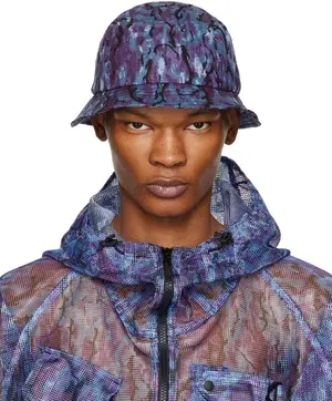 SOUTH2 WEST8 South2 West8 Blue Camouflage Bucket Hat - B-horn Camo