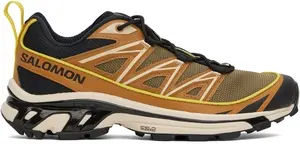 SALOMON Salomon Brown & Khaki XT-6 Expanse Sneakers - Cathay Spice/lizard/