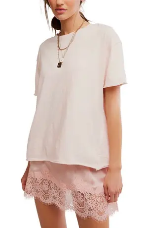 Free People Free People Nina Crewneck T-Shirt Blushing Peony