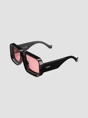 Loewe X Paula's Ibiza 56mm Square Sunglasses Black