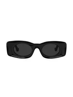 Loewe X Paula's Ibiza 49mm Rectangular Sunglasses White