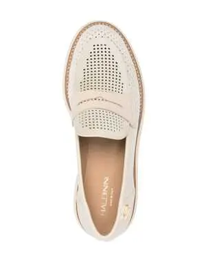 BALDININI Bead-detail Suede Loafers