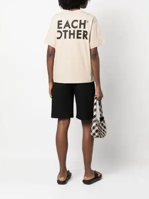 Each X Other Logo-print T-shirt - Neutrals