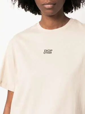 Each X Other Logo-print T-shirt - Neutrals