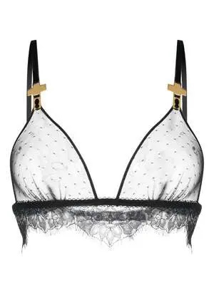 MAISON CLOSE Inspiration Divine Cross-charm Bra - Black