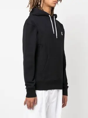 Maison Kitsuné Logo-embroidered Cotton Hoodie