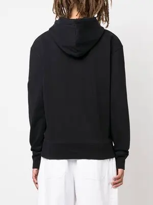 Maison Kitsuné Logo-embroidered Cotton Hoodie