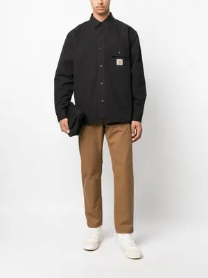 Carhartt Work In Progress Logo-patch Cotton Shirt