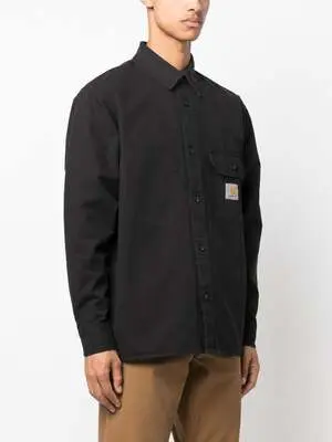 Carhartt Work In Progress Logo-patch Cotton Shirt