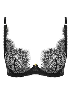 MAISON CLOSE Inspiration Divine Floral-lace Bra - Black