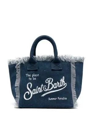 MC2 SAINT BARTH Colette Canvas Beach Bag