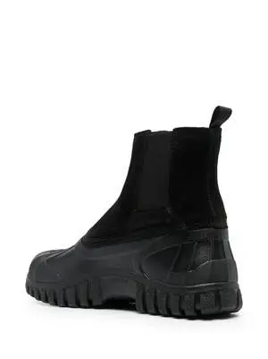 Diemme Suede-panelled Ankle Boots - Black