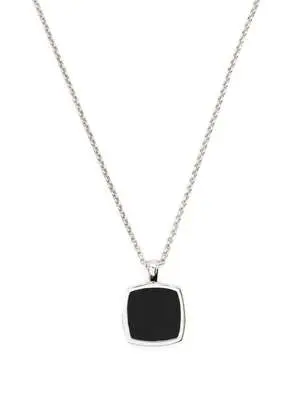 Tom Wood Cushion Onyx Pendant Necklace
