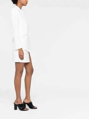 Alexander McQueen Drop-hem Crepe Blazer