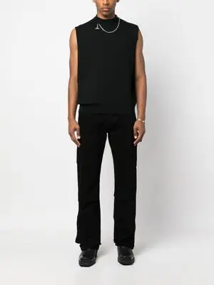 Amiri Distressed Straight-leg Jeans - Black