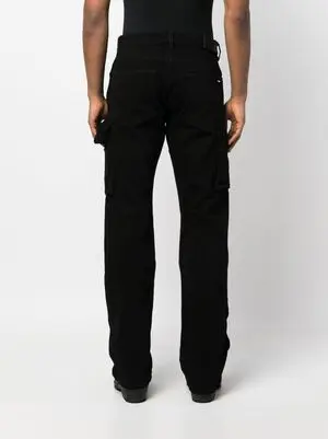 Amiri Distressed Straight-leg Jeans - Black