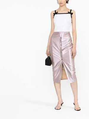 MSGM Bow-detail Crop Top