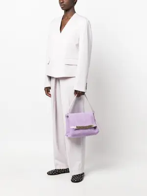 Victoria Beckham Chain Pouch Shoulder Bag - Purple