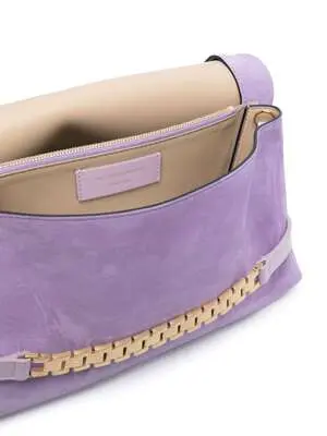 Victoria Beckham Chain Pouch Shoulder Bag - Purple