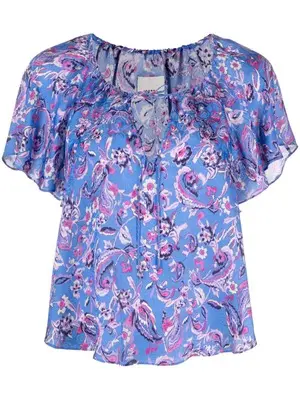 Isabel Marant Etoile Curved Hem Tops