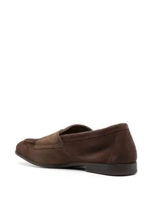 DOUCAL'S Buckle-fastening Suede Monk Shoes - Brown