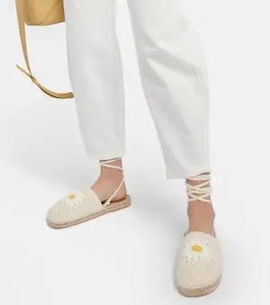 Alanui Daisy Crochet Espadrilles
