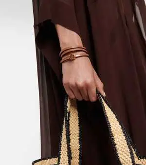Loewe Paula's Ibiza Twist Leather Bracelet