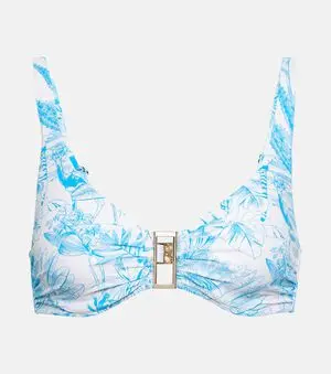 Melissa Odabash MELISSA ODABASH Bel Air Bikini Top Blue