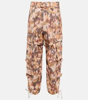 Women's Leaf Camo Print Cargo Pants