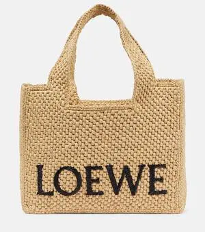 Loewe Small Raffia Top-handle Bag - Beige