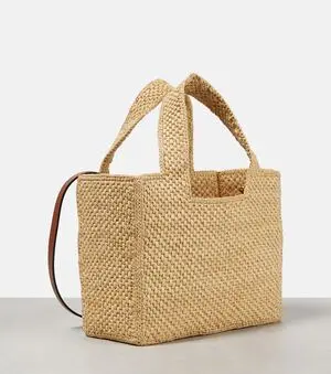 Loewe Small Raffia Top-handle Bag - Beige