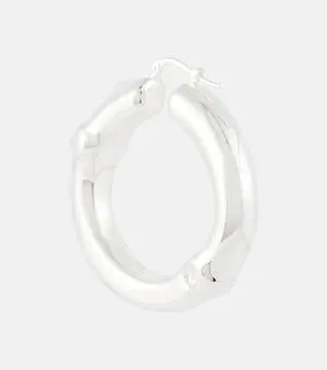 JIL SANDER Small Bamboo Hoop Earrings