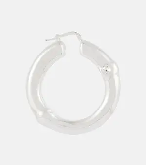 JIL SANDER Small Bamboo Hoop Earrings
