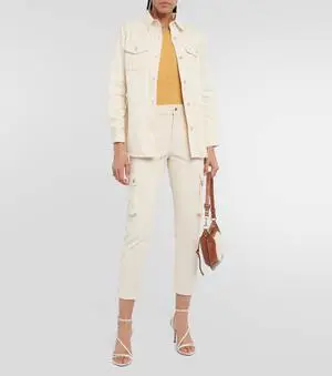 Isabel Marant Evalia Tapered Cargo Pants - Neutrals