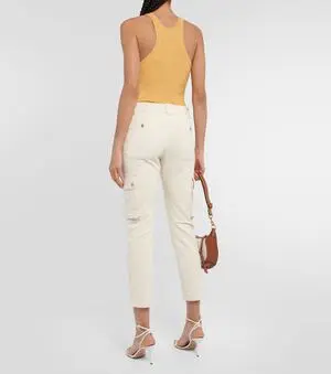 Isabel Marant Evalia Tapered Cargo Pants - Neutrals