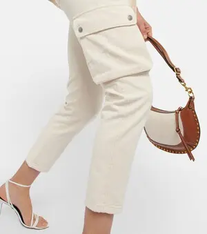 Isabel Marant Evalia Tapered Cargo Pants - Neutrals