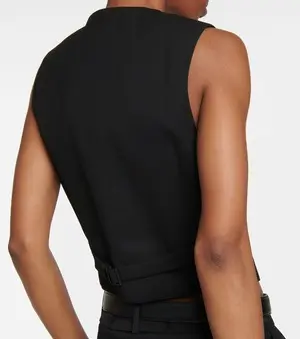 Wardrobe.NYC Wool Vest - Black
