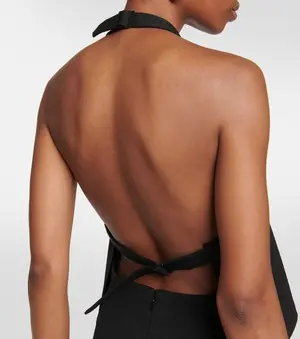 Wardrobe.NYC Wool Halter Top - Black
