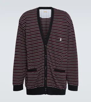 Undercover Striped Cotton Cardigan