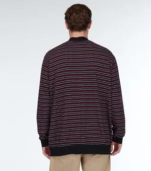Undercover Striped Cotton Cardigan