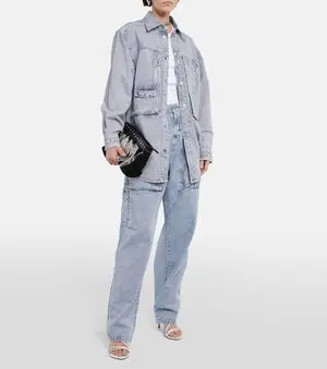 Isabel Marant Pearl Denim Jacket - Purple