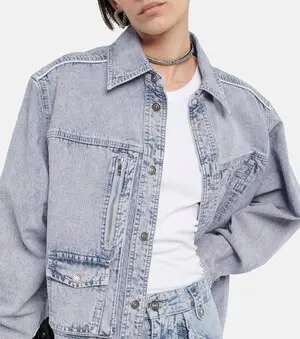 Isabel Marant Pearl Denim Jacket - Purple