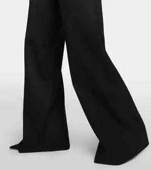 Wardrobe.NYC Pleated Wide-leg Wool Trousers - Black