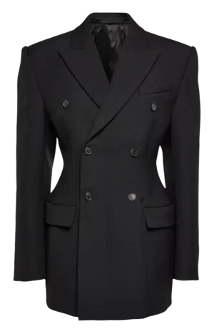 Wardrobe.NYC Wool Blazer - Black