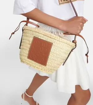 Loewe Anagram Woven Shoulder Bag