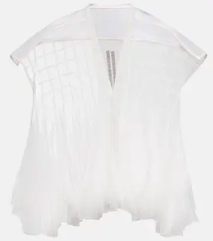 Rick Owens Tulle Jacket - Beige