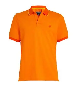 Vilebrequin Cotton Palatin Polo Shirt Orange