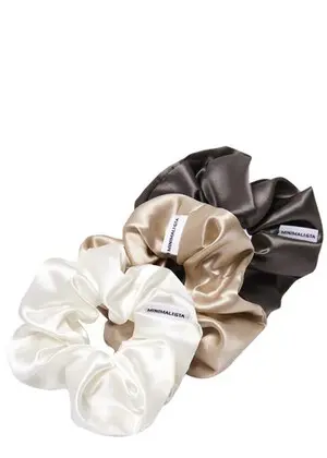 MINIMALISTA Minimalista HYA Scrunchies White/gold/brown